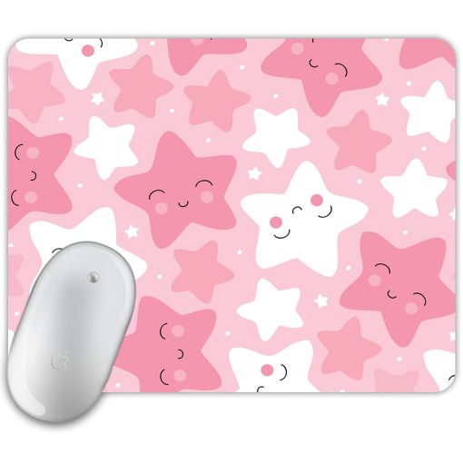 Seamless Pastel Star Mouse Pad - Zapvi