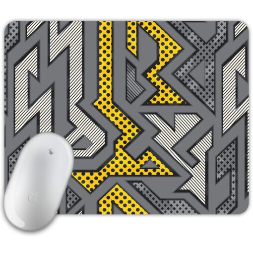 Abstract Urban Geometric Mouse Pad - Zapvi