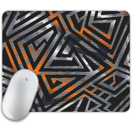 Metal Geometric Pattern Mouse Pad - Zapvi