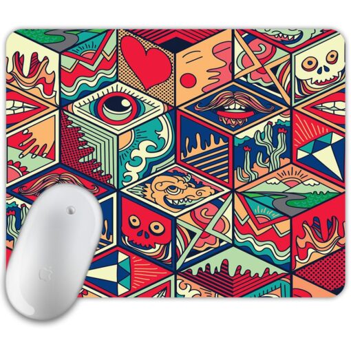 Hexagon Seamless Pattern Mouse Pad - Zapvi