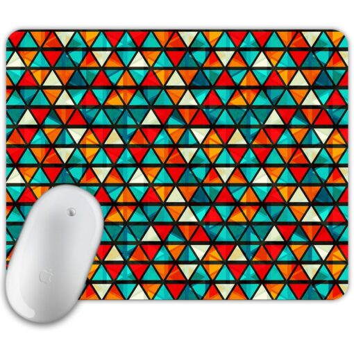 Vintage Bright Triangle Mouse Pad - Zapvi