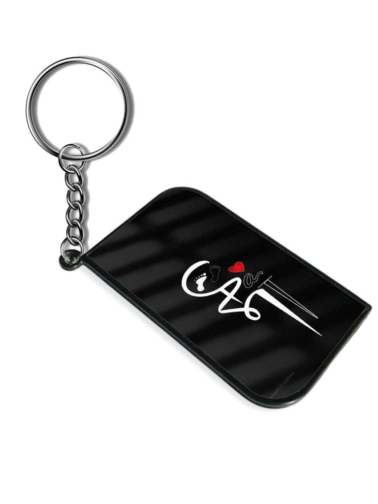 Buy Maa Pa Printed Curverectangle Keychain at ₹ 29 Only