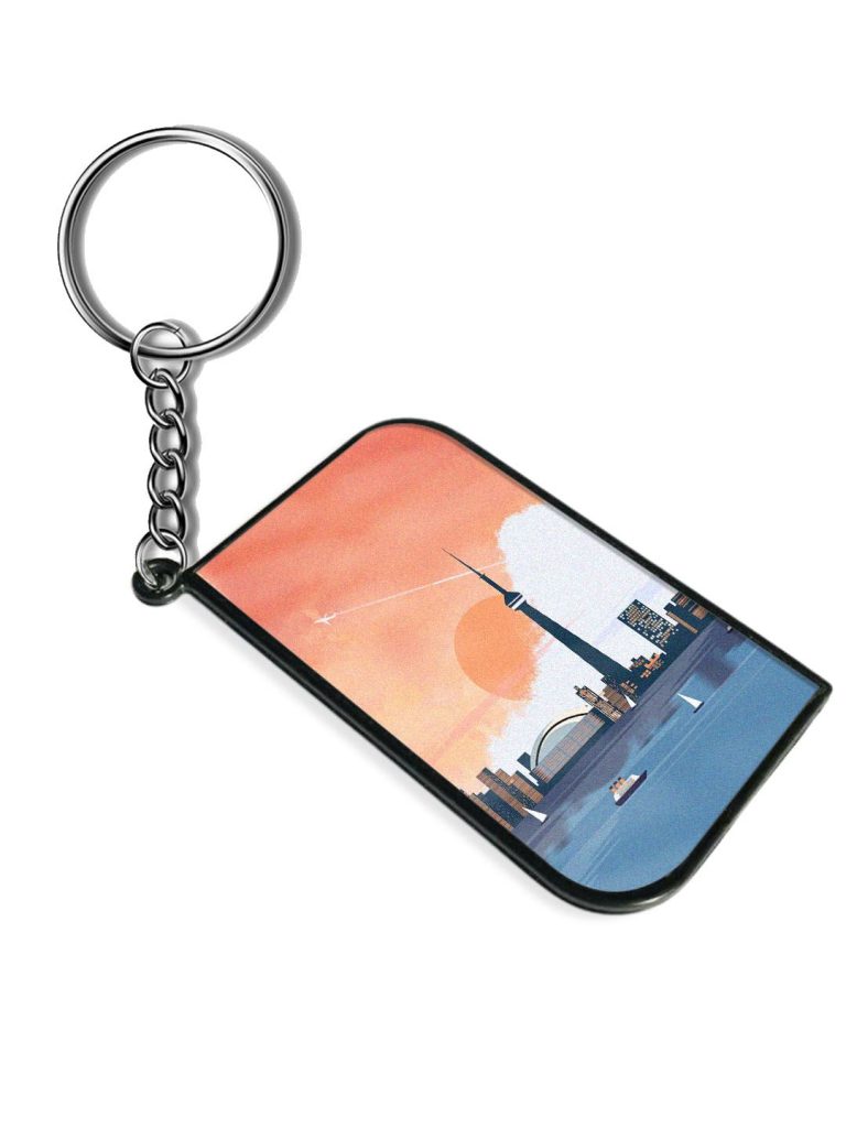Buy Toronto Canada Printed Curverectangle Keychain at ₹ 29 Only