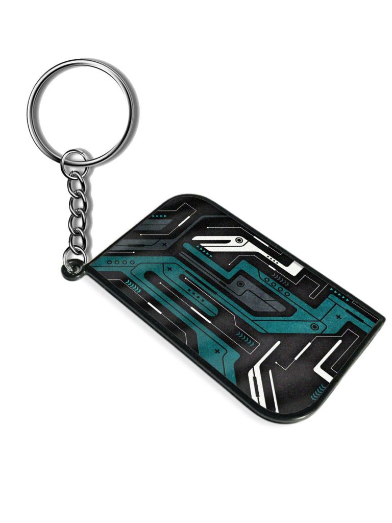 Buy Cyberpunk Retro Printed Curverectangle Keychain at ₹ 29 Only