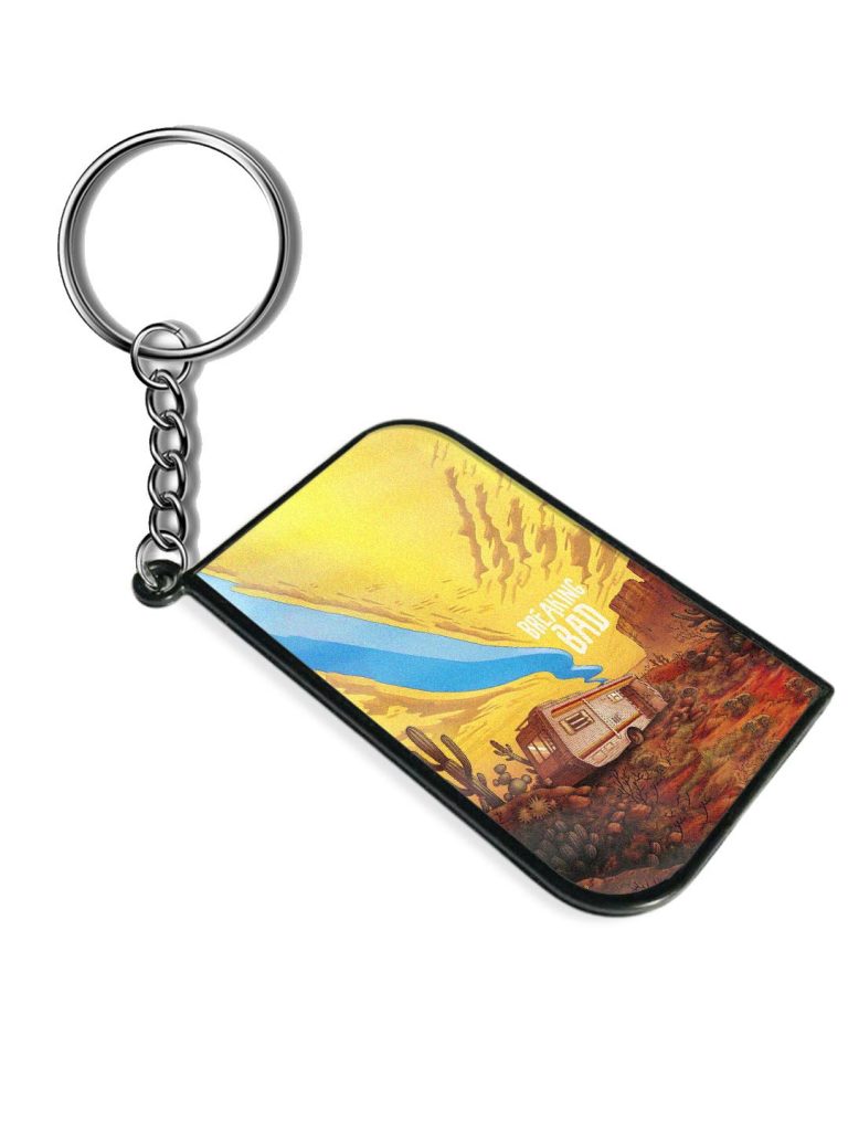 Buy Breaking Bad Fan Art Printed Curverectangle Keychain at ₹ 29 Only
