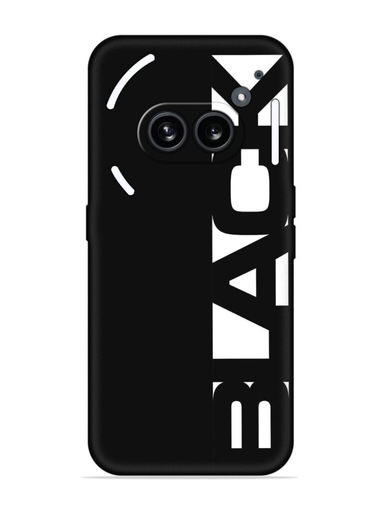 Buy Black Typo Embossed Soft Silicone Case for Nothing Phone 2A at Rs ...