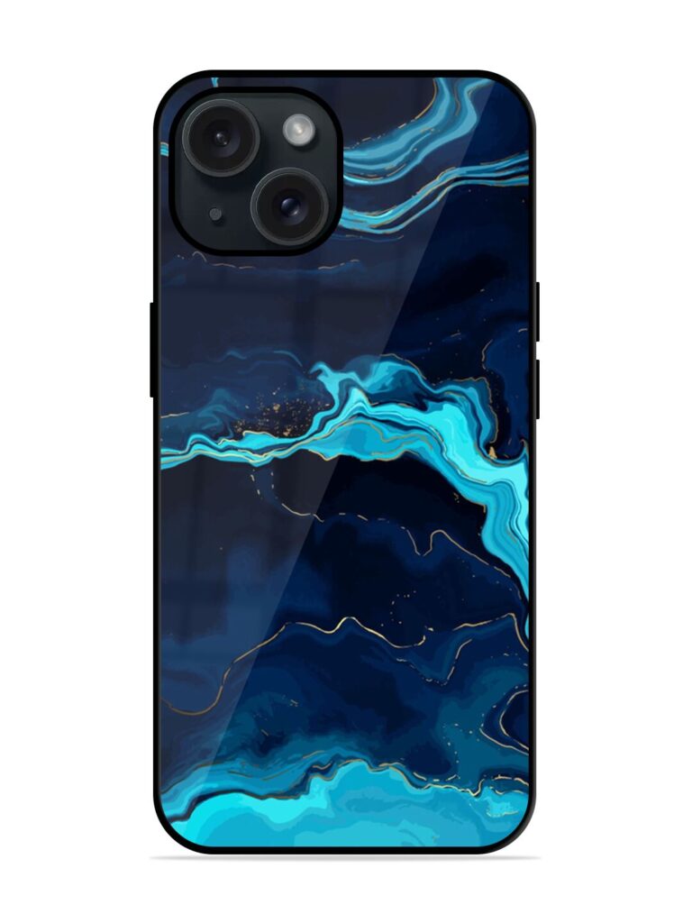 Buy Blue Marble Gold Glossy Metal TPU Case at Rs. 249 Only - Zapvi