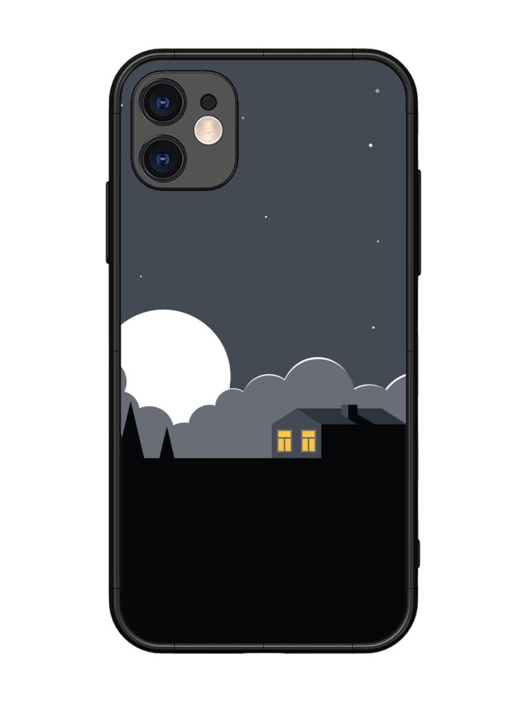 Buy Full Moon Vector Art Glossy Metal Phone Cover for Apple Iphone 11 ...