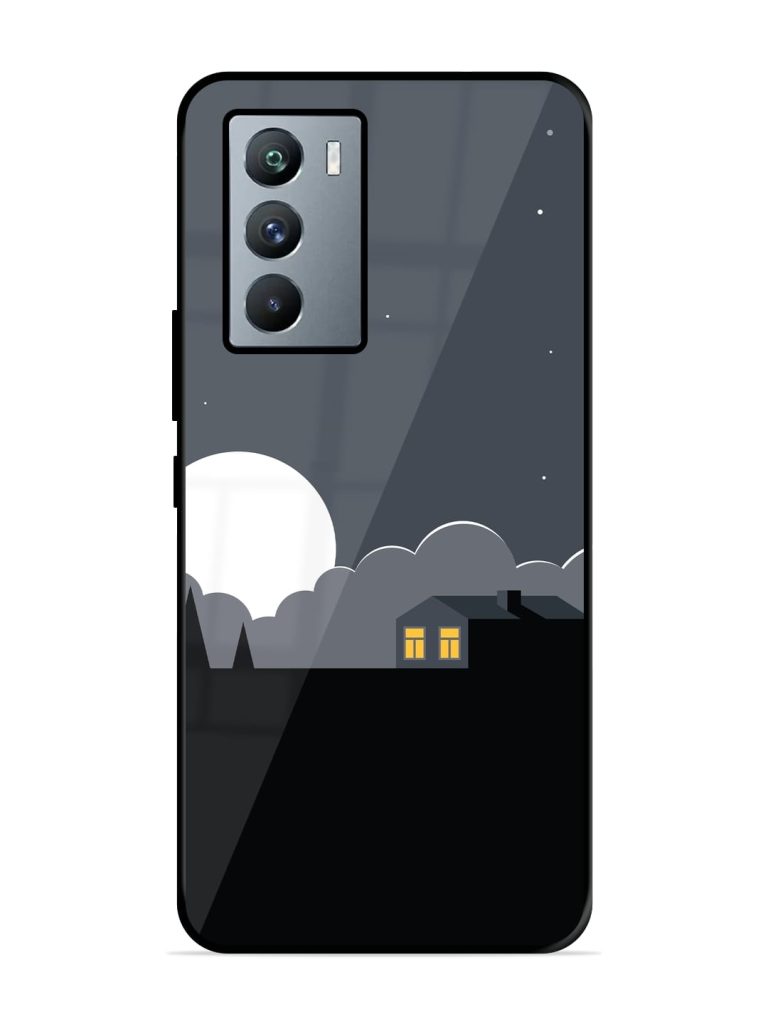 Buy Full Moon Vector Art Glossy Metal Phone Cover for Iqoo 9 Se (5G) at ...