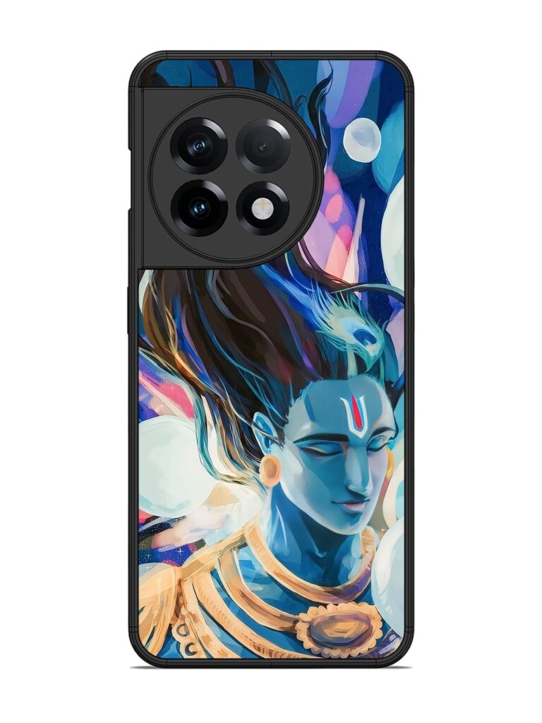 Buy Bhagwan Sri Krishna Glossy Metal Phone Cover for Oneplus 11R (5G ...