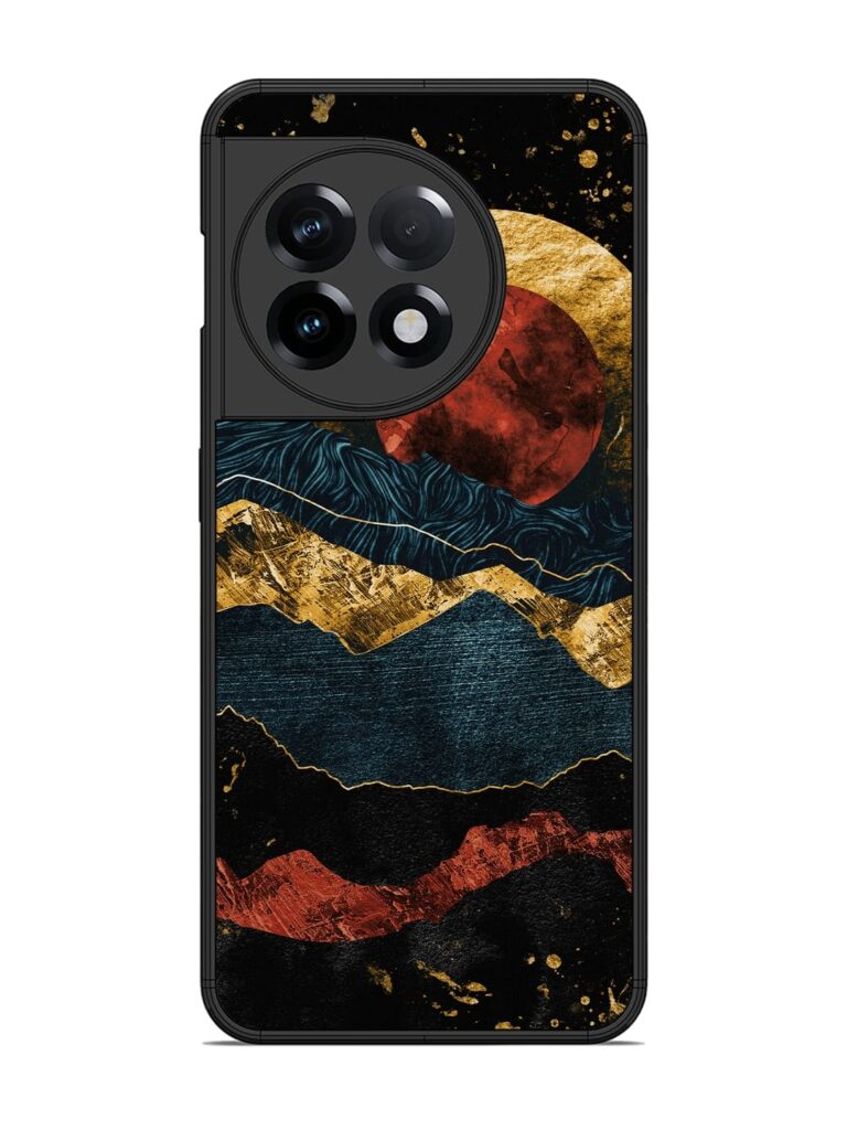 Buy Gold Painting View Glossy Metal Phone Cover for Oneplus 11R (5G) at ...