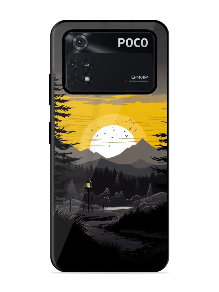 Buy Sunset Vector Glossy Metal Phone Cover for Poco X4 Pro (5G) at Rs ...