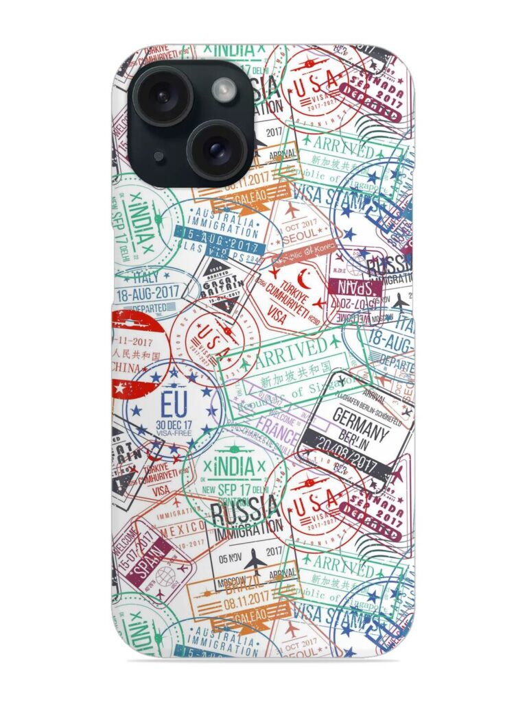 Buy Passport Stamp Seamless Snap Case at Rs. 99 Only - Zapvi