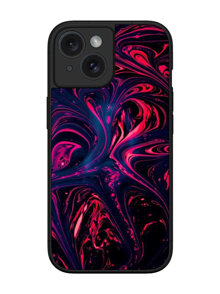 Buy Abstract Background Glossy Metal Phone Cover for Apple Iphone 15 at ...