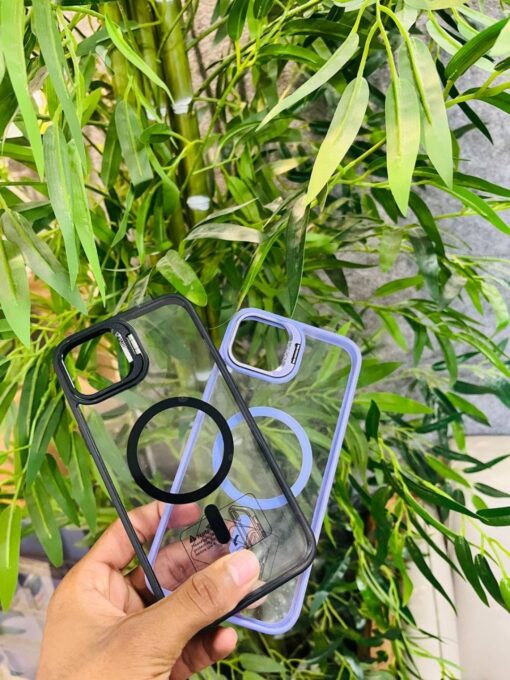 Transparent MagSafe Case for Apple Iphone 13 Pro (BLACK) - Zapvi