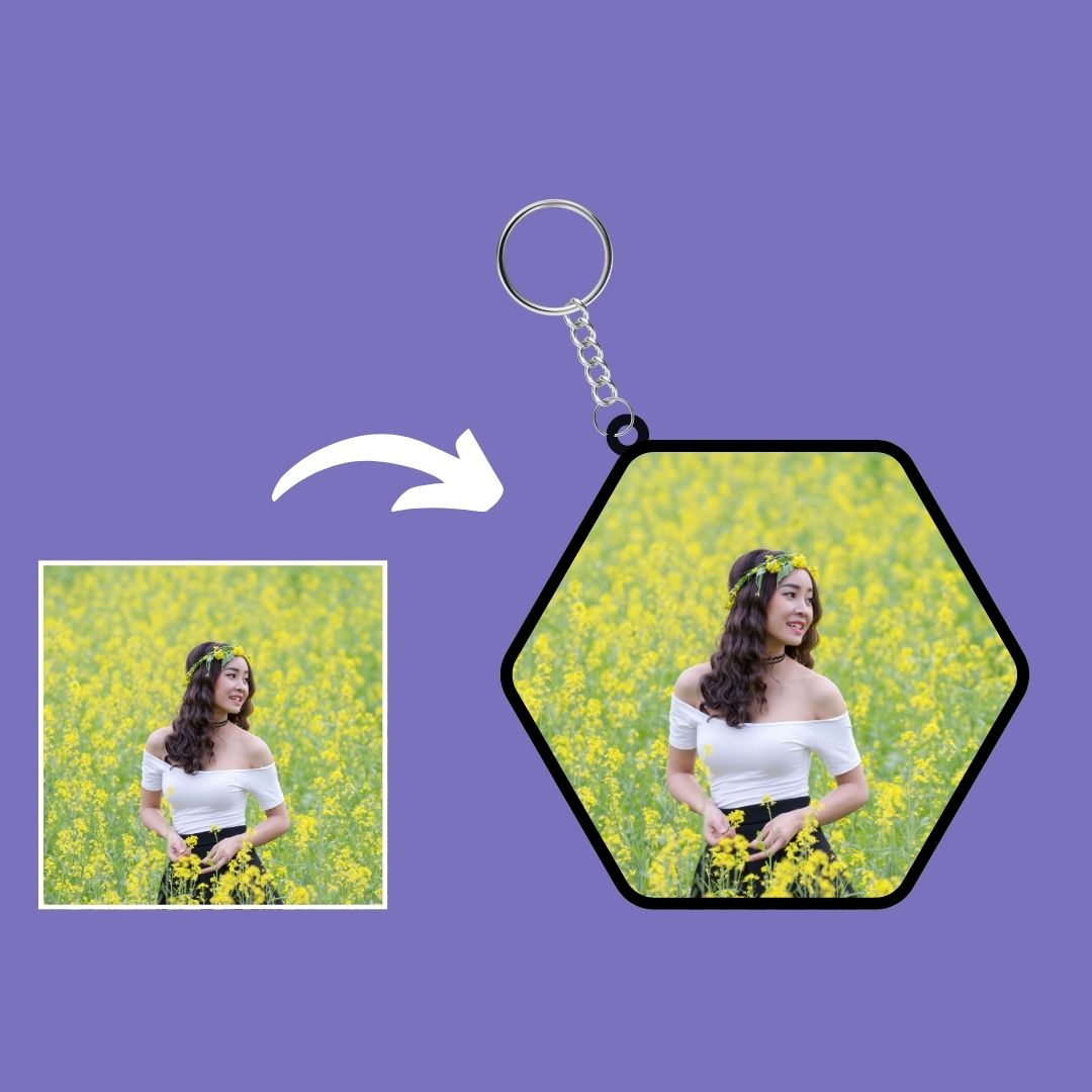 Photo Keychain | Buy Customized Keychain Online India at Zapvi