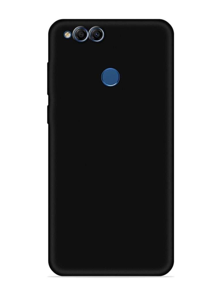 Buy Plain Black Soft Silicone Case for Honor 7X at Rs. 99 Only - Zapvi