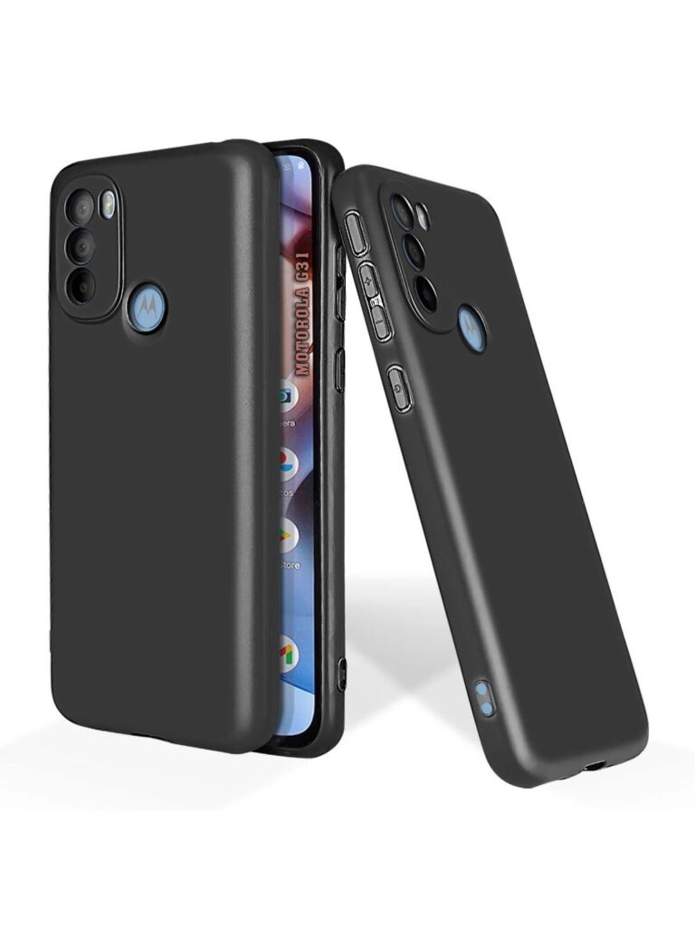 Buy Plain Black Soft Silicone Case for Motorola Moto G31 at Rs. 99 Only ...
