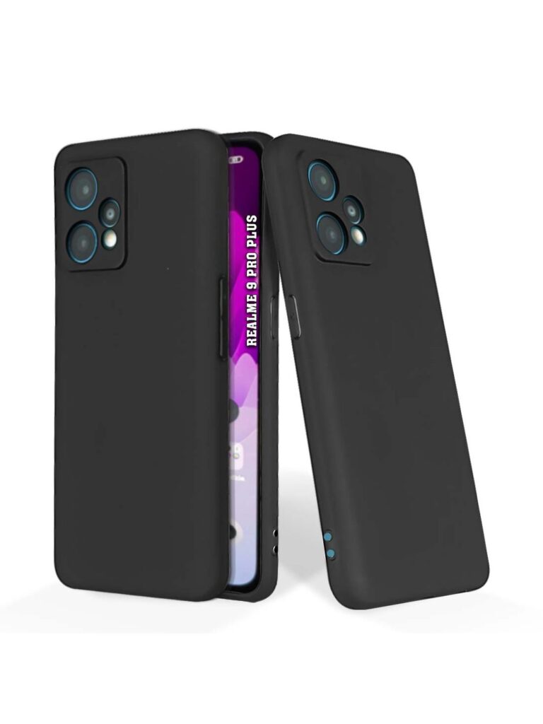 Buy Plain Black Soft Silicone Case for Realme 9 Pro Plus (5G) at Rs. 99 ...