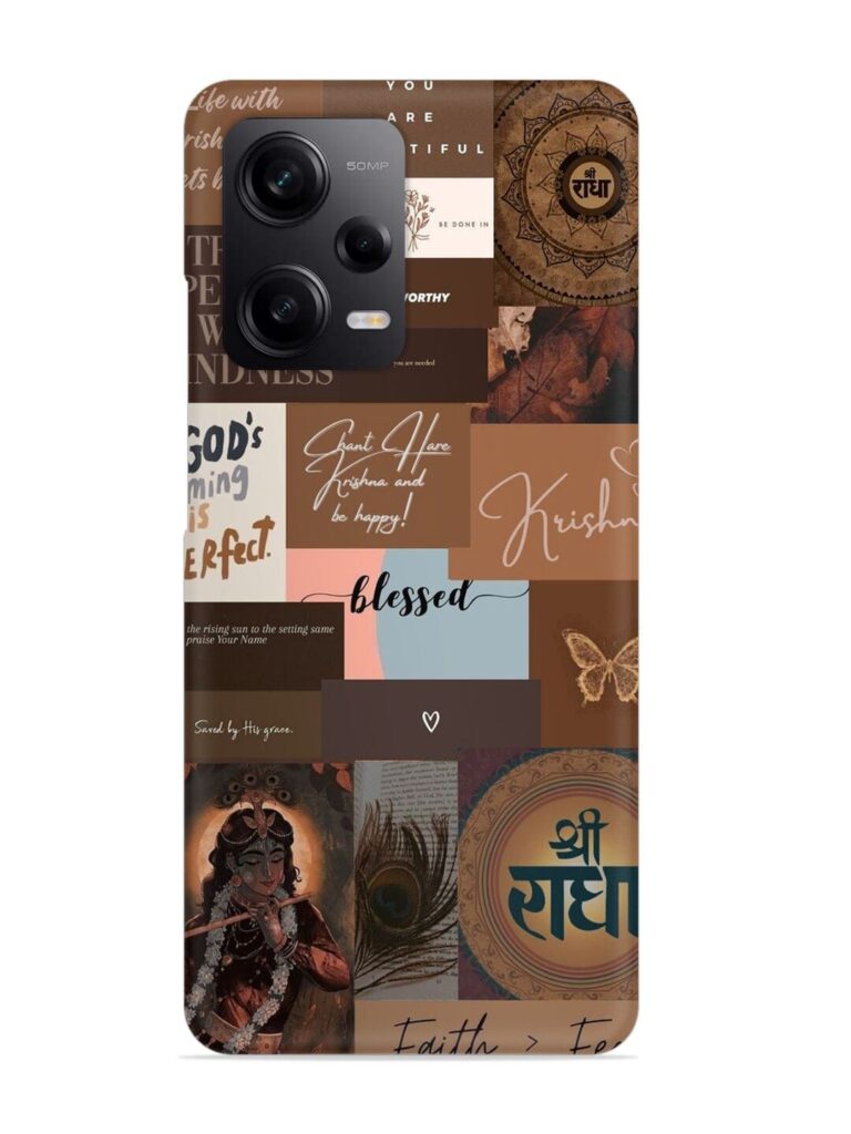 Buy Krishna-Inspired Aesthetic Snap Case for Xiaomi Redmi Note 12 (5G ...