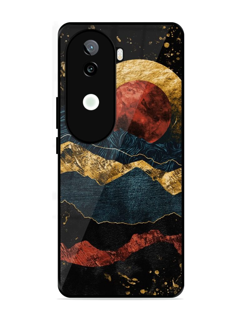 Buy Gold Painting View Glossy Metal Phone Cover for Iqoo Z9S (5G) at Rs ...