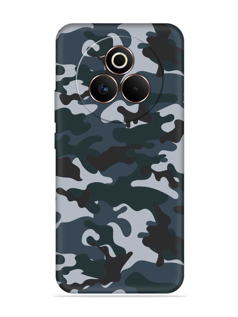 Buy Dark Blue Army Military Art Embossed Soft Silicone Case for Realme ...