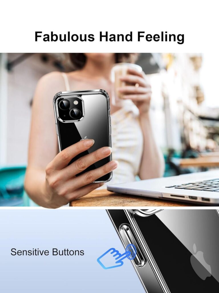 Premium Clear Shockproof Hard Back Cover - Zapvi