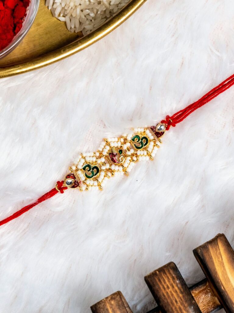 Premium Diamond Cut Designer Rakhi Set (2 pcs) | Rakhi Online for ...