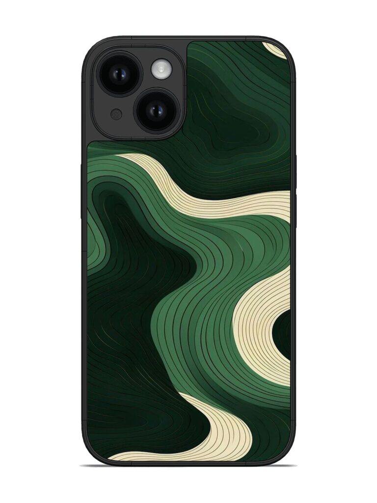 Get Your Stylish Green Wavy Lines Printed SoftSnap Case - Only Rs. 199!