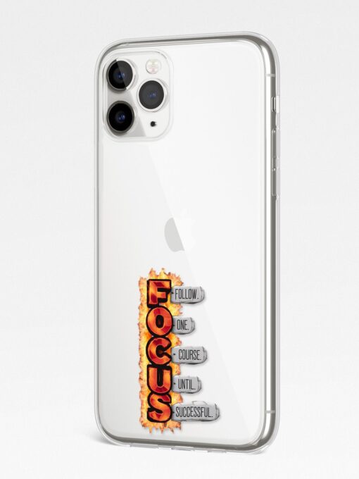Buy Focus As An Acrostic Phone Case with Transparent UV Printed Mobile ...
